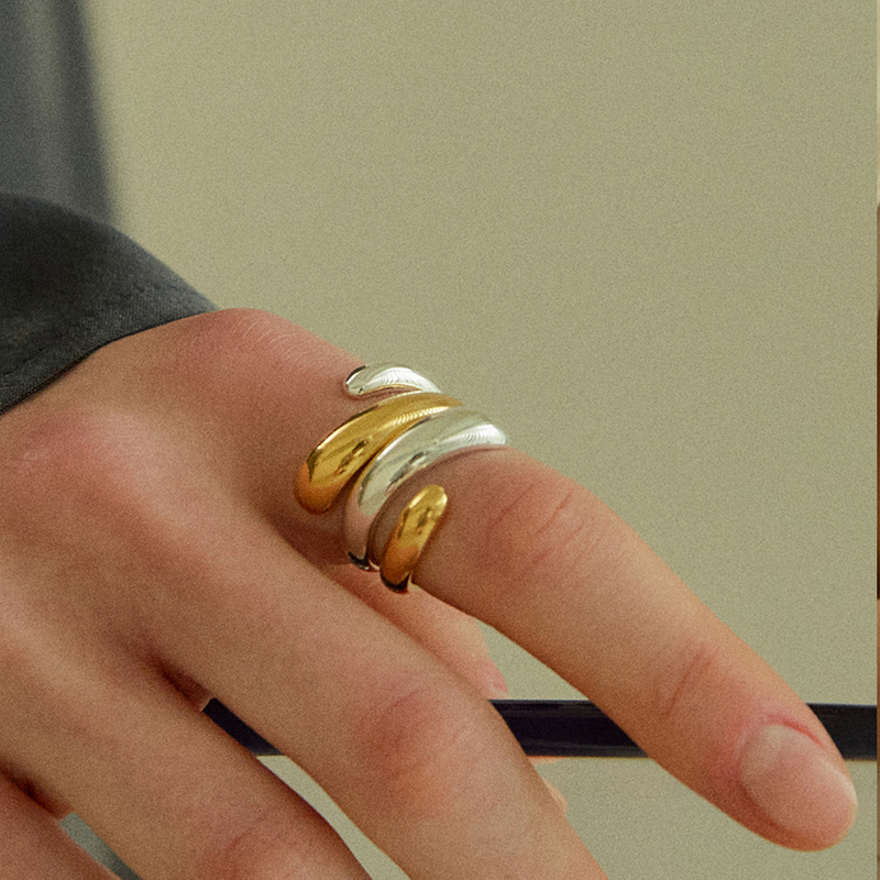 [아몬즈] [이성경, 한예리, 이하이 착용] Waterdrop Open Ring | 128,000원 | 전 상품 무료배송